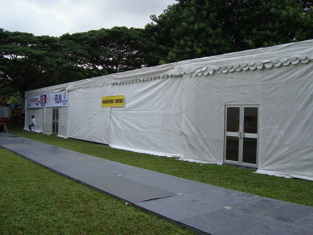 Single Sloping Tentage - Tentage Rental Singapore