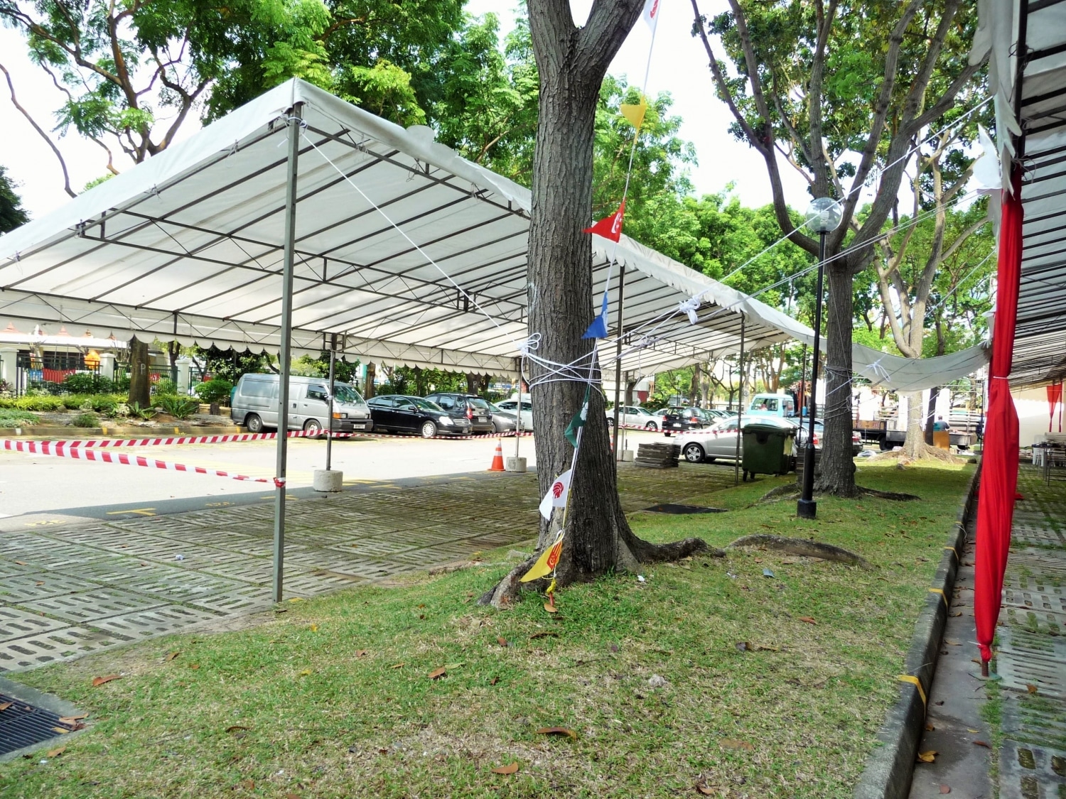 Single Sloping Tentage - Tentage Rental Singapore