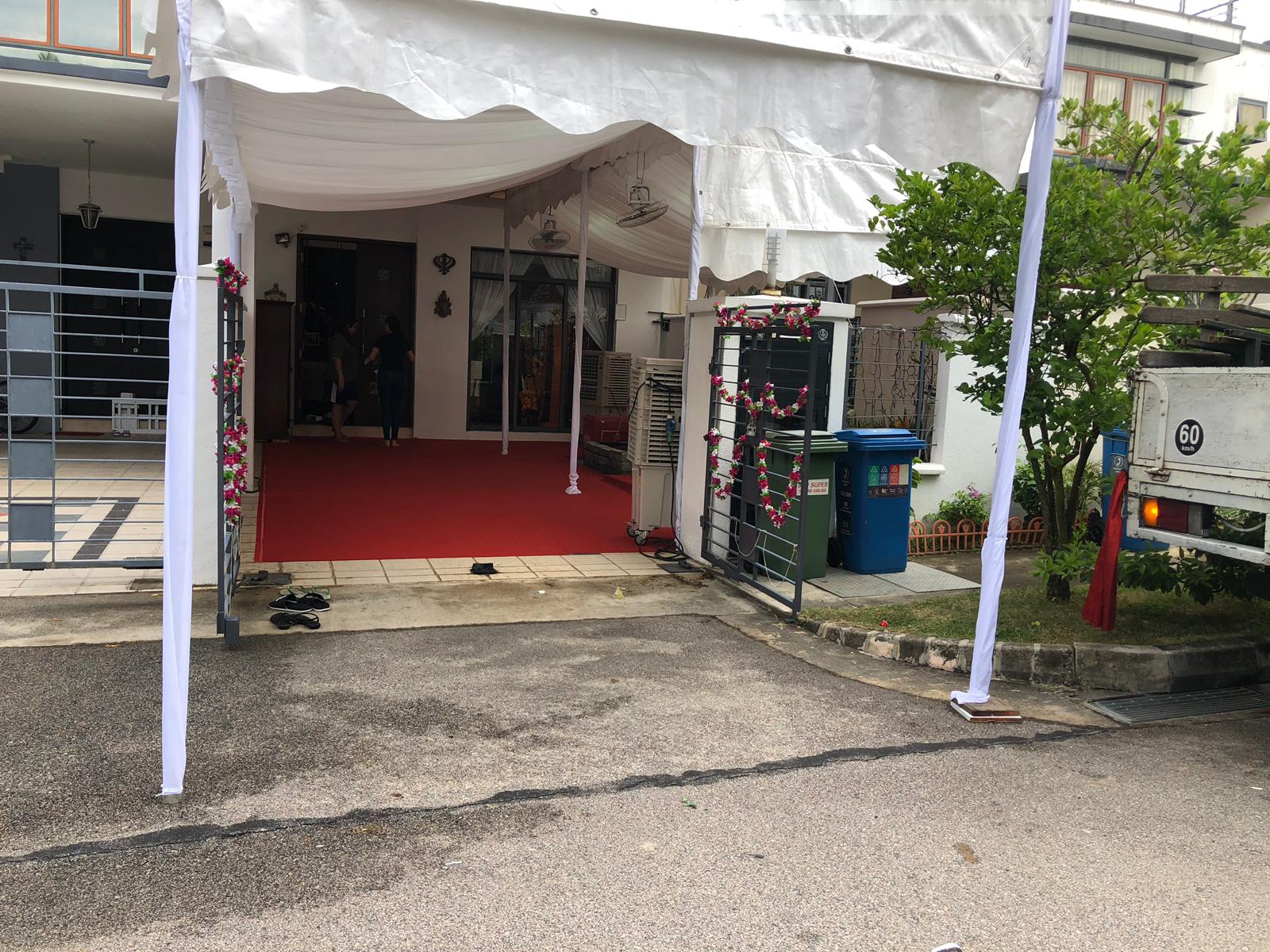 Single Sloping Tentage - Tentage Rental Singapore